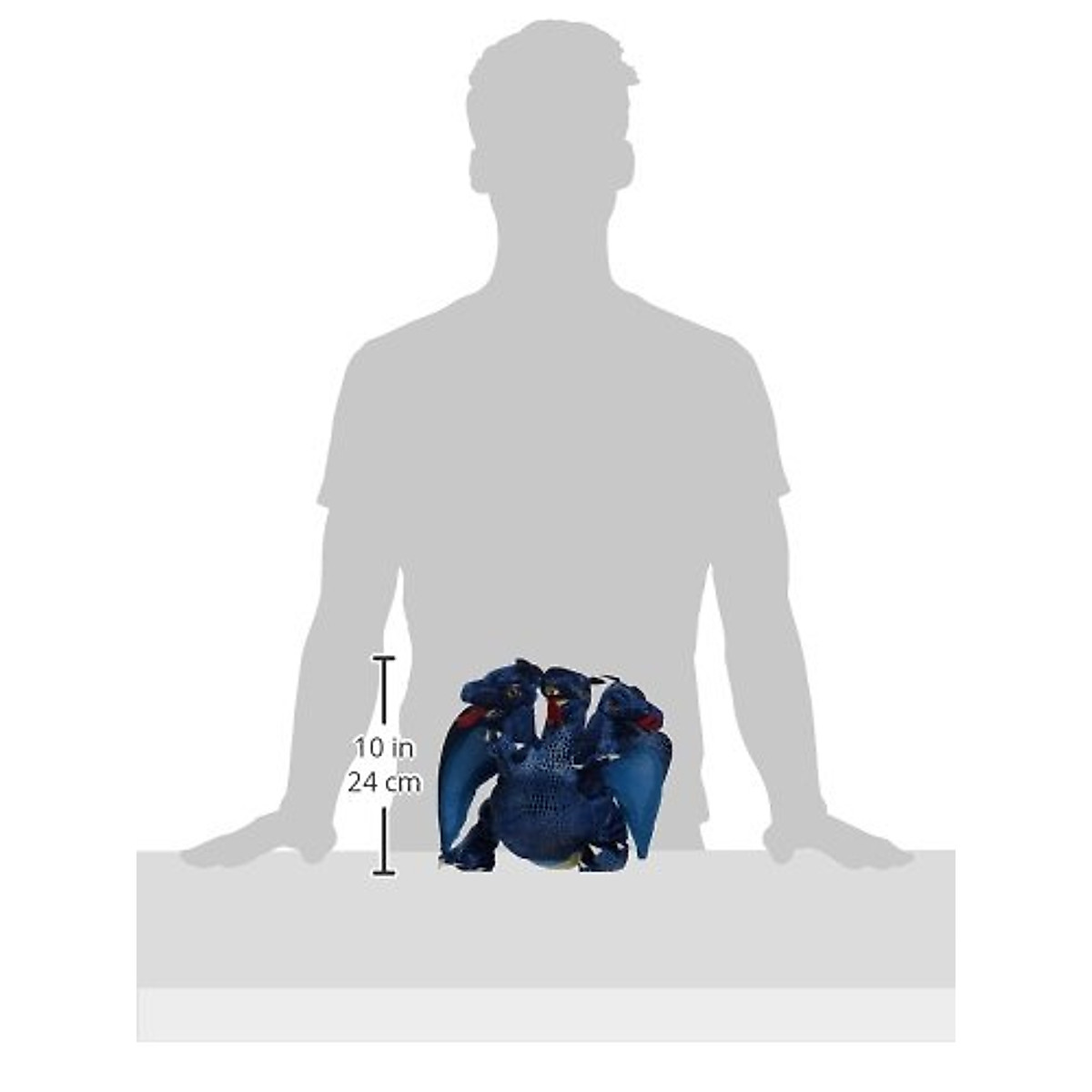 Folkmanis Three-Headed Blue Dragon Hand Puppet