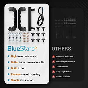 BlueStars 99-9313 Rubber Paddles 133-5585 Scraper Blade 121-6622 Drive Belt and Hardware Kits - for 210 221 421QE 421QR 621E 621QZE 621QZR 621R 621ZE 621ZR CCR6053 Snowthrowers - Replaces 125-1128