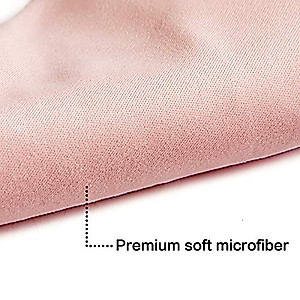 Drawstring Soft Glasses Pouch Linen- Fabric 3 Pack Storage Phone Pouch Microfiber Sunglasses Case Storage Eyeglasses Pouch Cleaning Cloth Pink Sunglass Sleeve