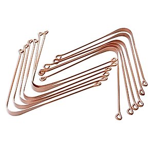 Pure Copper Tongue Cleaner, Set of 12, for Bad Breath Treatment Naturally