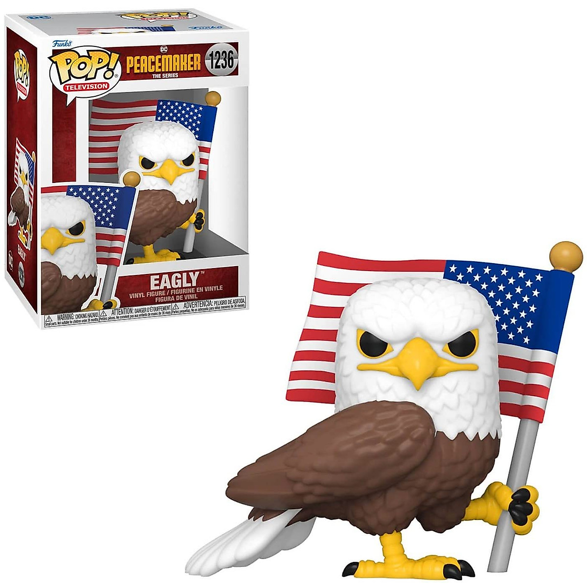 POP Peacemaker - Eagly Funko Vinyl Figure (Bundled with Compatible Box Protector Case), Multicolored, 3.75 inches