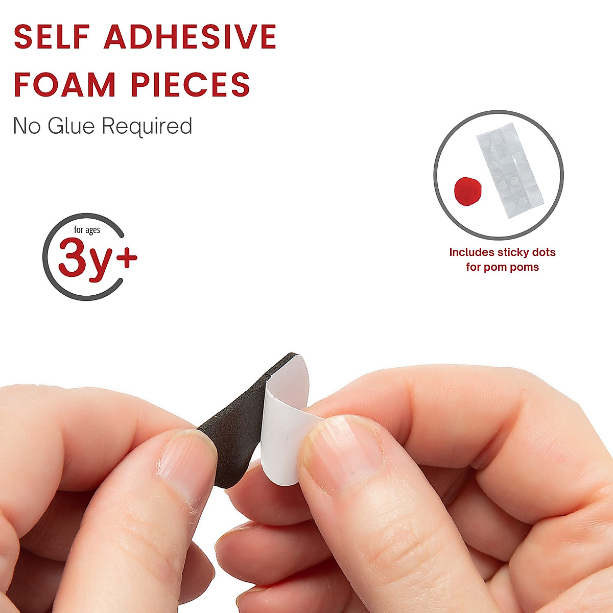 4E's Novelty Reindeer Christmas Ornament Craft for Kids (12 Pack) Updated Edition - Foam Bulk Arts and Crafts Kit for Kids Toddlers 4-8 DIY Craft Party Favor Activity Project