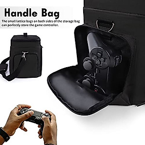 Portable Nintendo Switch Case Large Carrying Storage Bag Compatible with Nintendo Switch/Switch OLED/ Switch Lite, Soft Lining Hard Case for Nintendo Switch Console Pro Controller & Accessories