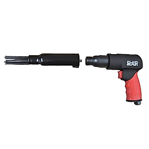 2 in 1 Pistol Air Pneumatic Needle Scaler Hammer Chisel 5000BPM 19 Needles 5 Chisels Remove Paint Rust Welding xx588