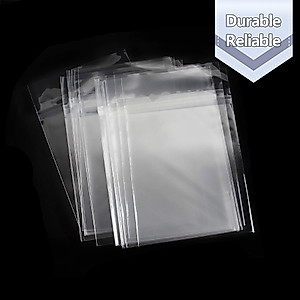 Golden State Art, Pack of 100, Acid-Free Crystal Clear Sleeves Storage Bags for Photo Prints Framing Mats Mattes (Bag Size: 8 3/8 x 10 1/8 inches for 8x10 Mats)