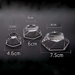 4 Pcs Clear Acrylic Ball Stand Crystal Ball Display Base Ball Model Holder for Golf Balls Tennis Balls Sphere Crystal Ceramic Round Balls, 3 Sizes