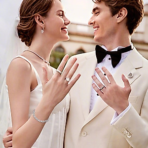 Wedding Tennis Bracelet for Brides Bridesmaid, Silver Marquise Cubic Zirconia Prom Jewelry, Silver Bracelet Wedding Party Jewelry for Women