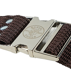 Klein Tools 5225 Tool Belt, Adjustable Electrician Belt is 2-Inch Wide, Adjusts for 48-Inch Waist