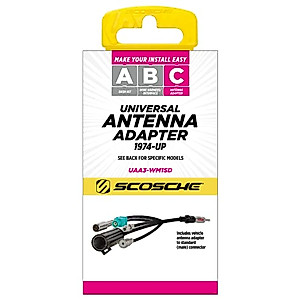 SCOSCHE Multi-Vehicle All-In-One Antenna Adapter UAA3
