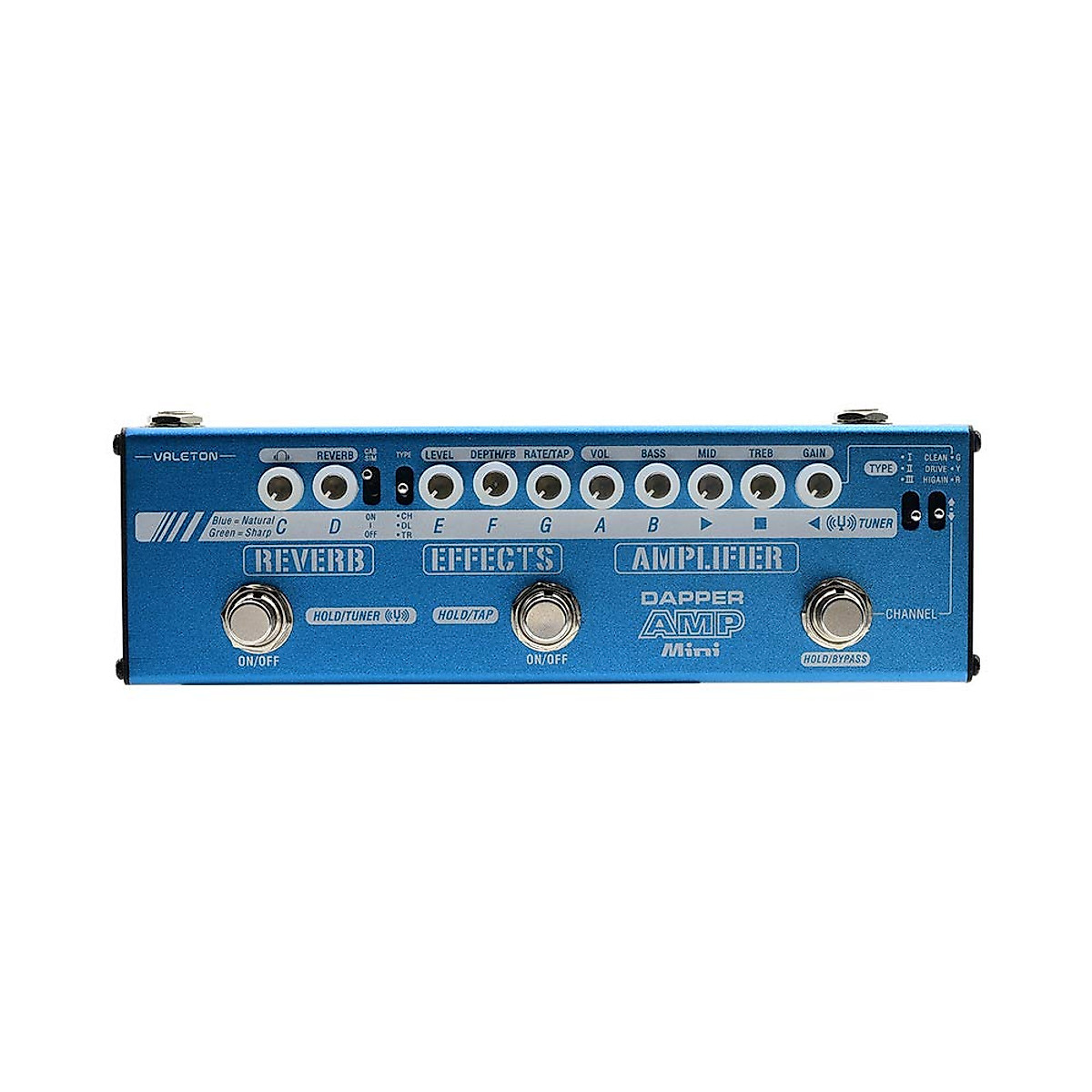 VALETON Dapper Amp Mini Digital Modeling Preamp Amplifier Modeler Guitar Multi-Effects Pedal with Chorus Delay Tremolo Reverb