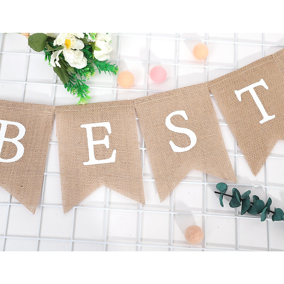Wedding Party Decorations - Best Day Ever Banner Birthday Banner Photo Props,Best Day Ever Bridal Shower Decorations,Engaged Bachelorette Party Hanging Banner