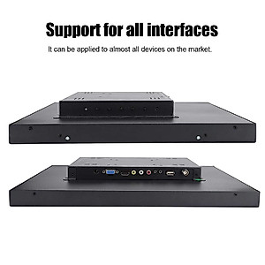 Bewinner1 19 Inch Portable Monitor, Resistive Touch Screen 1280 x1024 HD All-Metal Wall mounting Computer Display Supports HDMI/VGA/AV/BNC/USB Input Industrial Monitor