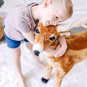 Melissa & Doug Giant Deer - Lifelike Stuffed Animal (over 3 feet long)