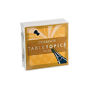 TableTopics Celebrate to Go - 40 Conversation Cards for Parties, Getting to Know You Game, Great Gift