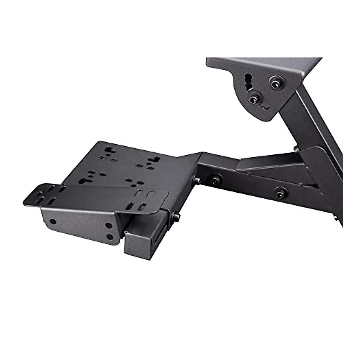 Next Level Racing Wheel Stand 2.0. Steering wheel stand for Thrustmaster, Fanatec, moza Racing on PC and video game consoles. Upgradeable to full cockpit with GTSeat add-on (not included)