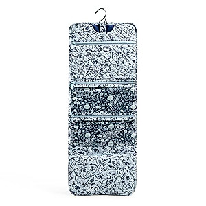 Vera Bradley Women's Cotton Hanging Travel Organizer, Perennials Gray - Recycled Cotton, One Size