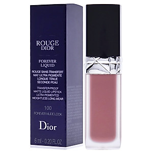 Dior Christian Rouge Forever Liquid Matte - 100 Forever Nude Look Lipstick Women 0.2 oz