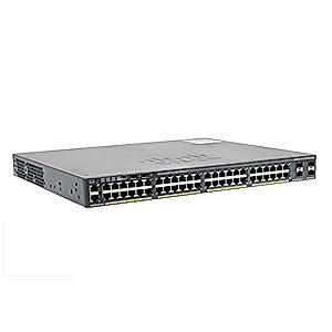 Cisco WS-C2960X-48LPS-L Catalyst 2960X Series 48-Port PoE+ Gigabit Ethernet Switch (Renewed)