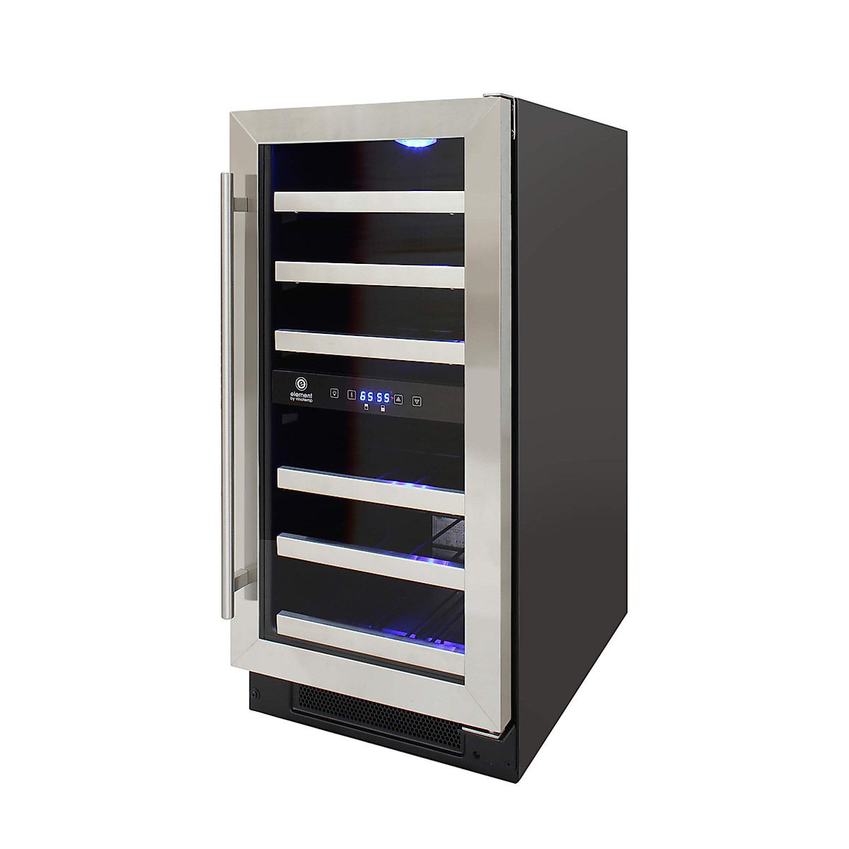 Vinotemp 28-Bottle Dual-Zone Wine Cooler (Stainless)