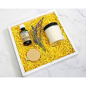 MagicWater Supply Crinkle Cut Paper Shred Filler (4 oz) for Gift Wrapping & Basket Filling - Yellow