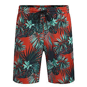 COOFANDY Men's Swim Trunks Board Shorts Summer Beach Shorts Swimsuit Swimwear for Men - No Liner