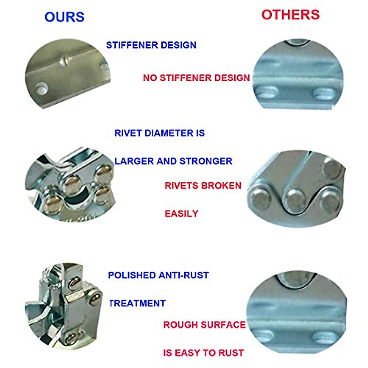 MIKMAYTOO Push Pull Action Toggle Clamps 6 PACK 301AM Latch Anti-slip Hand Tool 110Lbs Holding Capacity Quick Release Clamp … (301AM)