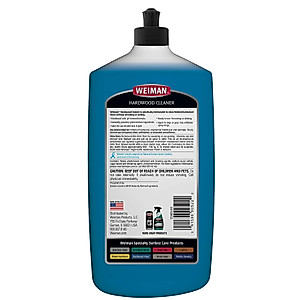 Weiman Hardwood Floor Cleaner Gallon and Refillable Squeeze Bottle - Finished Wood Surfaces