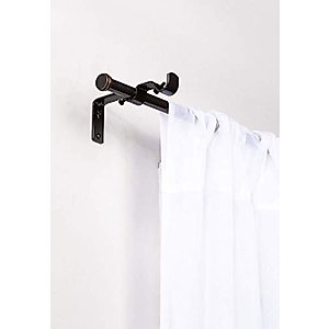 Kenney 5/8" Diameter Double Rod Conversion Kit, 42-120", Oil Rubbed Bronze