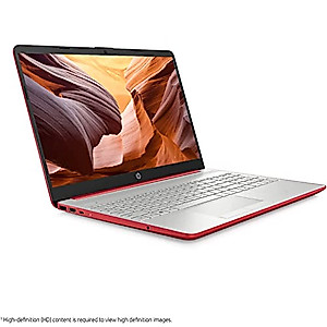 HP 2023 15'' HD IPS Laptop, Windows 11, Intel Pentium 4-Core Processor Up to 2.70GHz, 8GB RAM, 128GB SSD, HDMI, Super-Fast 6th Gen WiFi, Dale Red (Renewed)