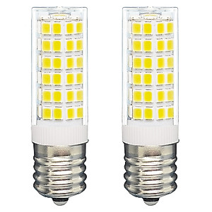 Tupolife KEI d28k 4w kel2812 Freezer Bulb kei d28m kel 2815 ac100-265v 3.8w Refrigerator Light Bulb 5304517886 Replacement E17 Intermediate Base Fridge LED Lamp, Cool White, 2-Pack