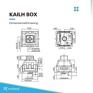 Ranked Kailh Box Jade x90 pcs + Eva Switch Pad + Lube Kit (Stem Puller, Brush, Tweezers, Switch Puller)
