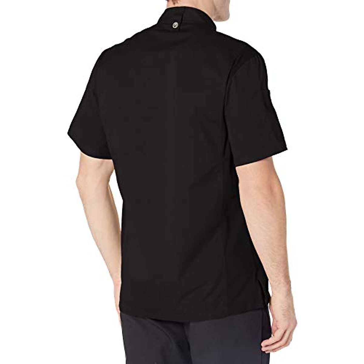 Chef Works Men's Springfield Chef Coat, Black, Large