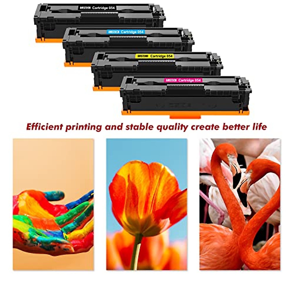 054 054H Toner Cartridge 4 Pack Compatible Replacement for Canon Cartridge 054 for Canon Color ImageCLASS MF644Cdw MF642Cdw LBP622Cdw MF642 MF644 Printer |Black Cyan Yellow Magenta|