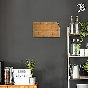 Totally Bamboo Kansas State Shaped Serving & Cutting Board, Natural Bamboo