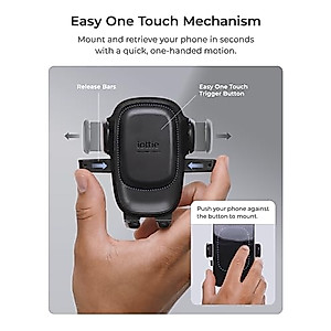 iOttie Easy One Touch 6 Universal Car Mount Dashboard & Windshield Suction Cup Phone Holder for iPhone Samsung, Google, All Smartphones