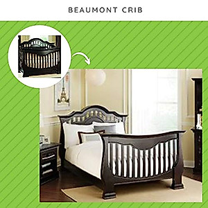 Full-Size Conversion Kit Bed Rails for Baby Appleseed & Eco-Chic Cribs | Fits Beaumont, Chelmsford, Clover, Davenport, Dorchester, Millbury, Palisade and Stratford Cribs (Espresso)
