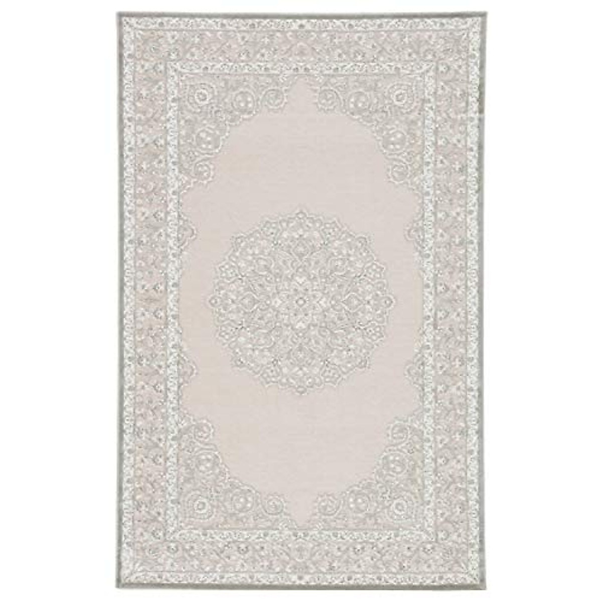 Jaipur Living Malo 5'X7'6" Area Rug, Contemporary Gray, with 1/4" Pile Height, for Indoor Spaces, Living Room, entryway