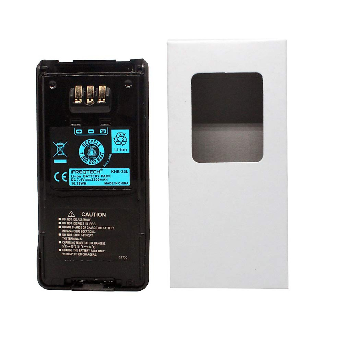 IFREQTECH KNB-33L 2200mAh Replacement Battery Compatible for TK-2180 TK-3180 TK-5410 TK- 5210 TK-5310 NX410 NX411 Radio-Replacement KNB-33L KNB-41NC Battery