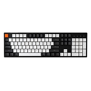 Keychron C2 Full Size 104 Keys USB Type-C Wired Mechanical Gaming Keyboard for Mac Layout, Gateron G Pro Blue Switch/RGB Backlight/Double-Shot ABS keycaps Computer Keyboard for Windows Laptop PC