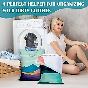 2 Pcs Large Travel Laundry Bag Waterproof with handle Washable Dirty Clothes Bag for Traveling Wet Dry Bag Bathing Suit Workout Bag for Gym Clothes Laundry Wet Clothes Swimming Pool College Dorm