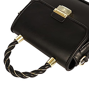 VODIU Small Shoulder Bags For Women Handbag Tote With Top-Handle Small Black Purse Crossbody Bag