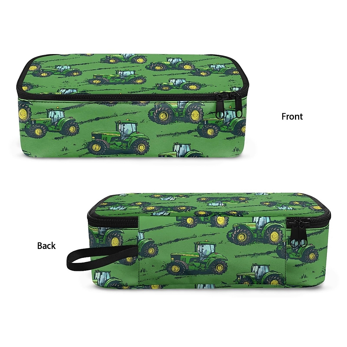 AQYAPTOIY Boys Pencil Pouch Cartoon Tractor Pencil Case for Kids Large Capacity Pencil Container for 3-16 Years Children Pencil Bag with Double Zipper Pen Box for Students Back to School Gifts