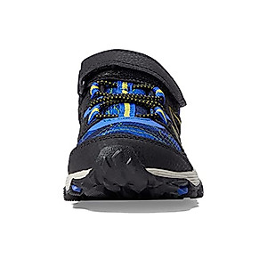 Merrell Trail Quest Hiking Shoe, Blue/Black/Yellow, 3 US Unisex Big Kid