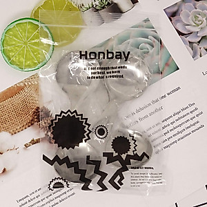 Honbay 4PCS Stainless Steel Short Handle Spoon for Salt Condiments Dessert Tea Coffee (silver)