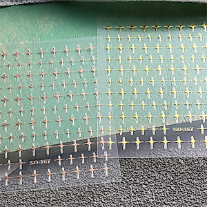 JMEOWIO 12 Sheets Colorful Star Nail Art Stickers Decals Self-Adhesive Pegatinas Uñas Silver Nail Supplies Nail Art Design Decoration Accessories