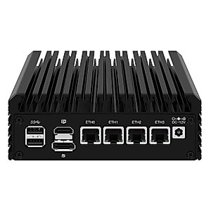 MOGINSOK 2.5GbE Linux Firewall Micro Appliance Celeron N5105 4xIntel I226 Nic Firewall Router PC 8GB DDR4 128GB M.2 NVMe SSD AES-NI