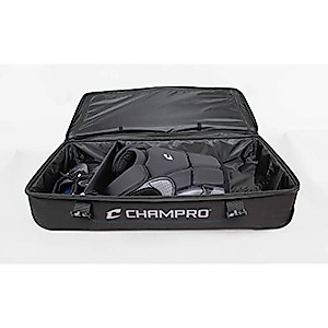 CHAMPRO Umpire Equipment Bag on Wheels for Baseball/Softball Officials, Black