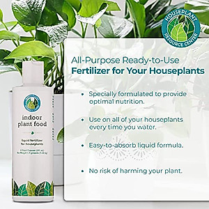 Indoor Plant Food - All Purpose Plant Fertilizer for House Plants - for Your Pothos, Peace Lily, Monstera or Cactus - Organic Liquid Fertilizer for Potted Plants - Houseplant Resource Center