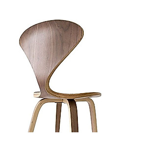 Nicer Furniture Cherner Counter Stool Walnut finish Dining Stool Wood Base