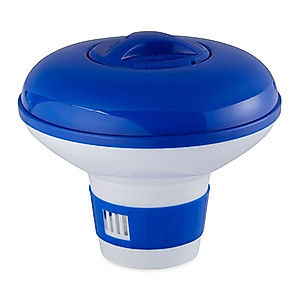 Intex Easy Set 18' x 48" Round Inflatable Above Ground Swimming Pool Set with Filter Pump, Ladder, Pool Cover, and 7" Chlorine Dispenser